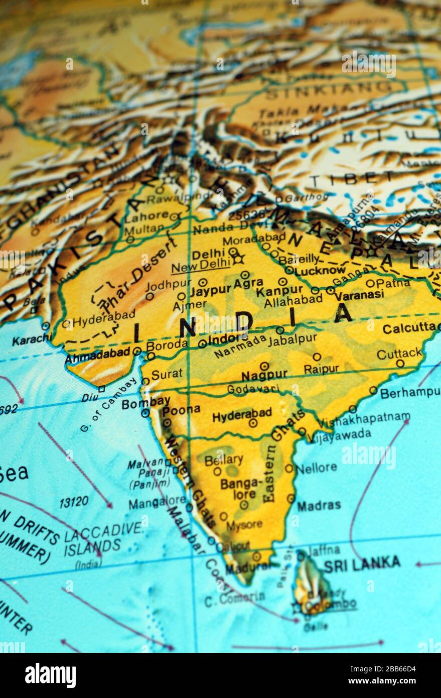 India map with states immagini e fotografie stock ad alta risoluzione ...