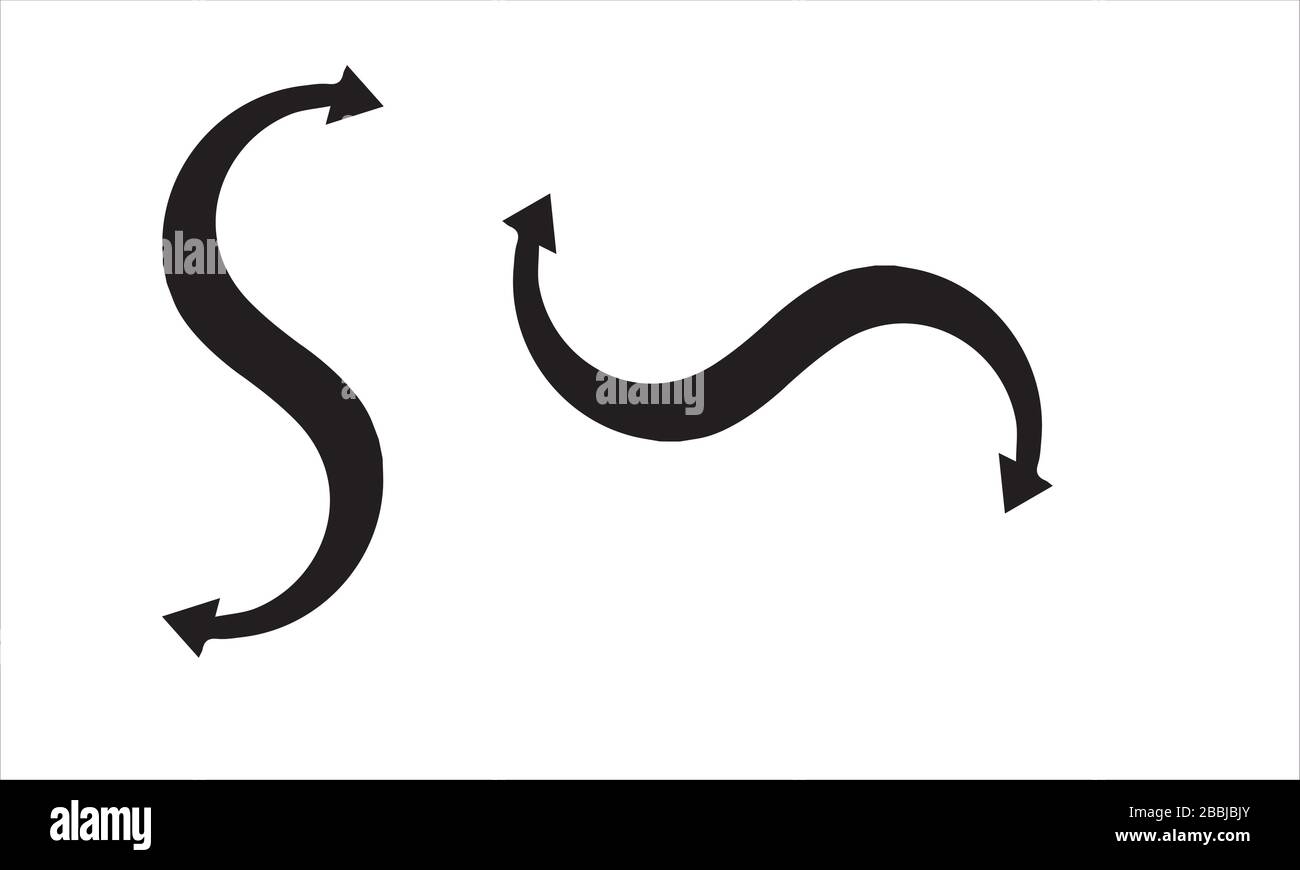 Girare la freccia a destra con la linea tratteggiata Foto e Immagini ...