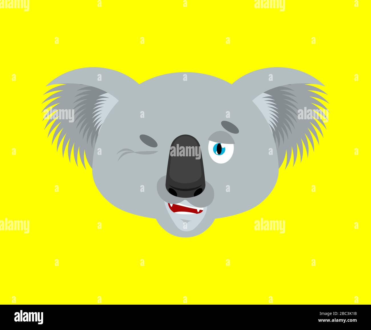 Smiley emoticon facial koala immagini e fotografie stock ad alta ...