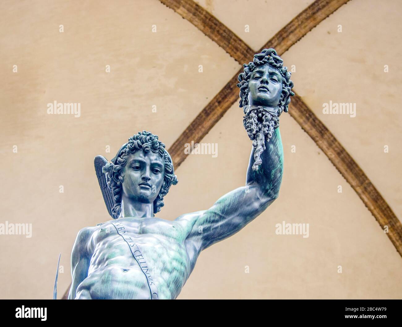 statua di firenze in piazza della signoria, il rinascimento fiorentino ...