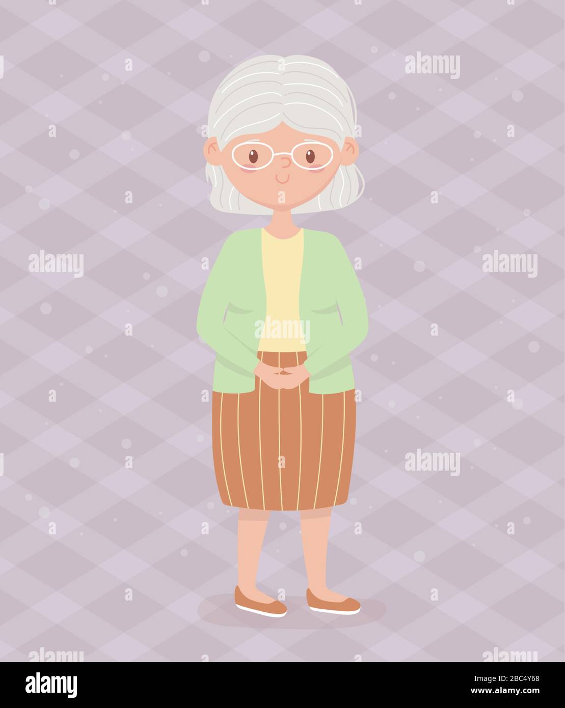 persone anziane, donna anziana nonna, persona matura cartone animato ...