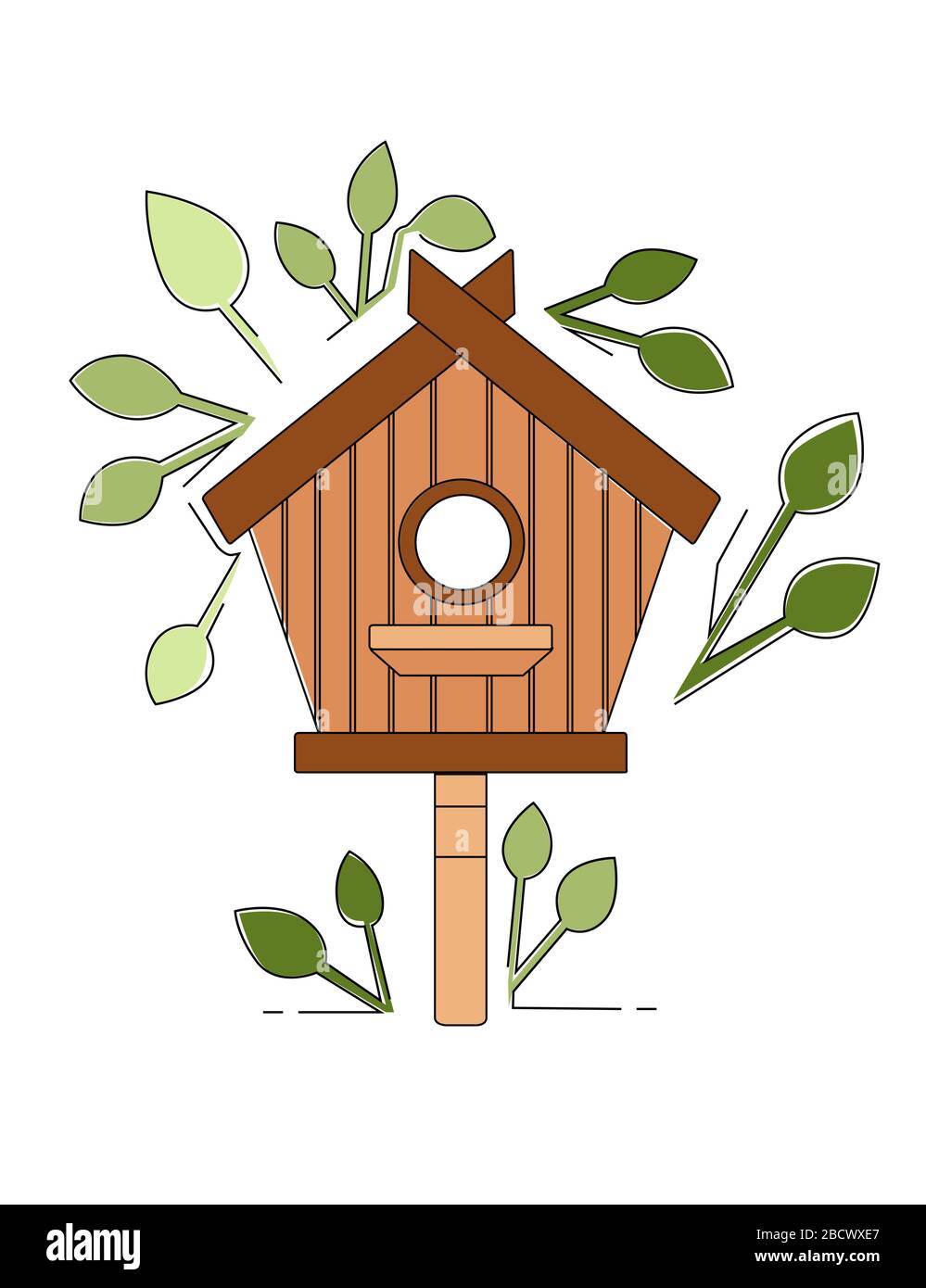Palo di nidificazione Immagini Vettoriali Stock - Alamy