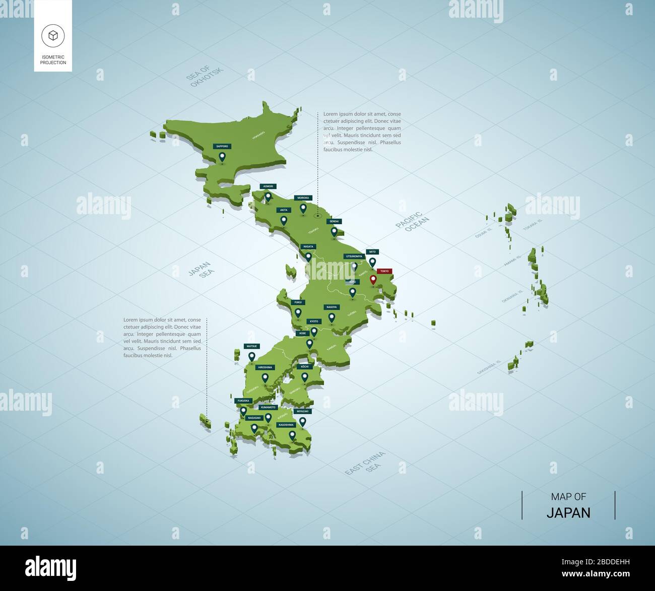 Mappa stilizzata giappone immagini e fotografie stock ad alta ...