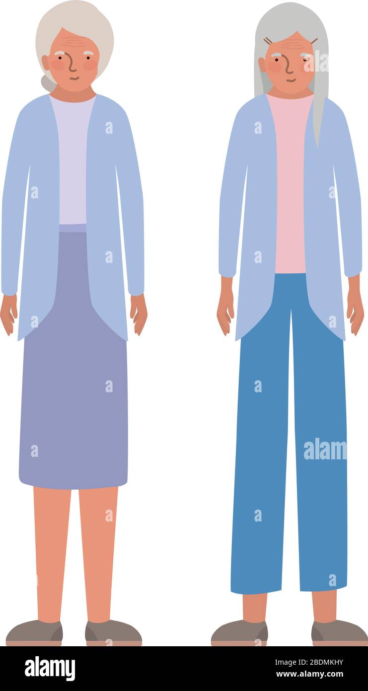 Disegno delle nonne Immagini Vettoriali Stock - Alamy