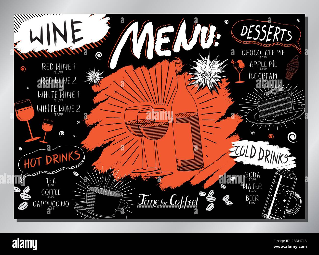 Wine list menu design immagini e fotografie stock ad alta risoluzione ...