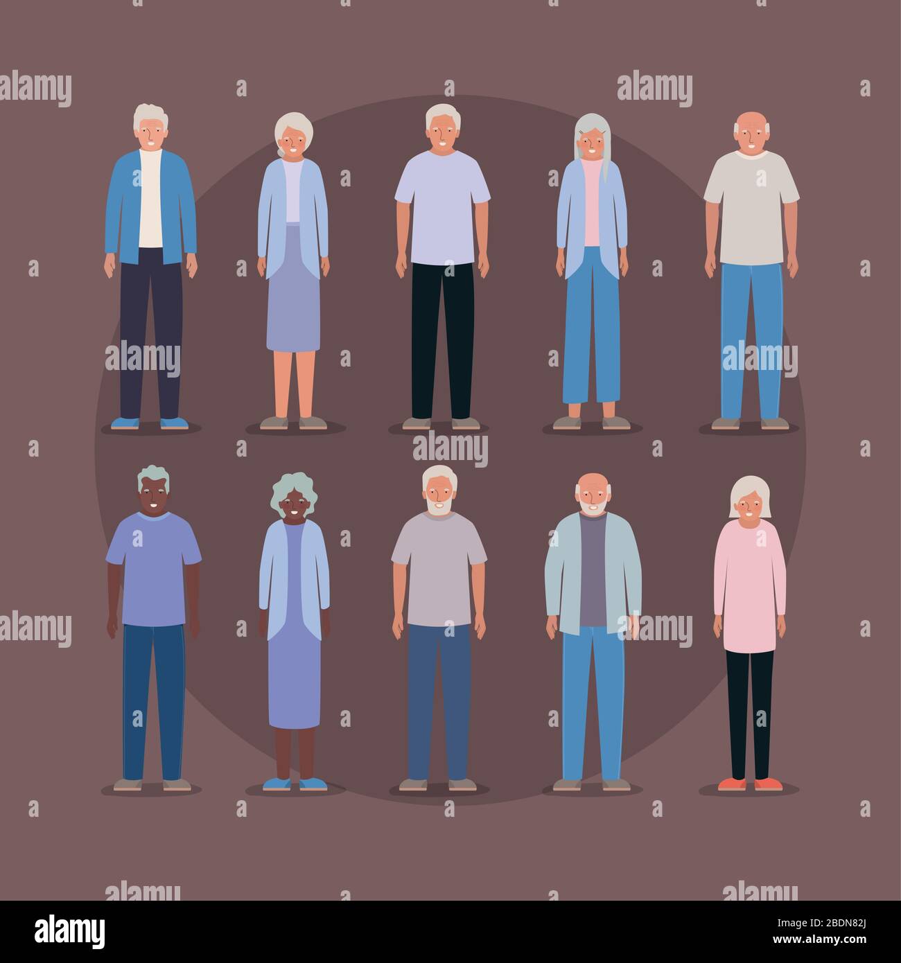 Disegno delle nonne Immagini Vettoriali Stock - Alamy