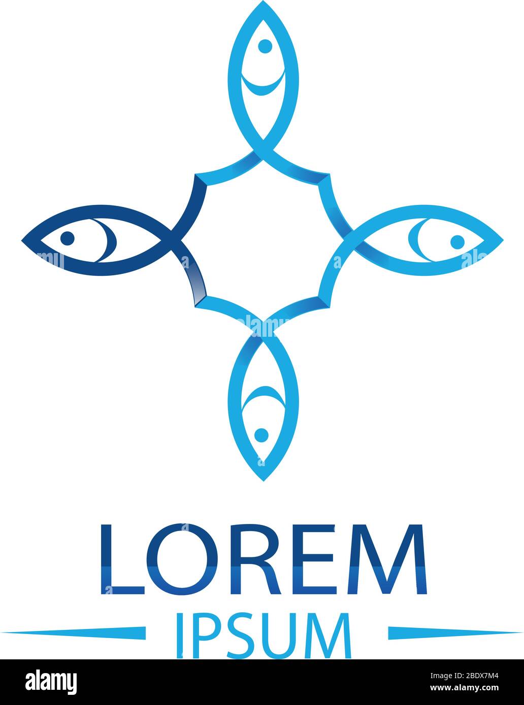 Simbolo fisch Immagini Vettoriali Stock - Alamy