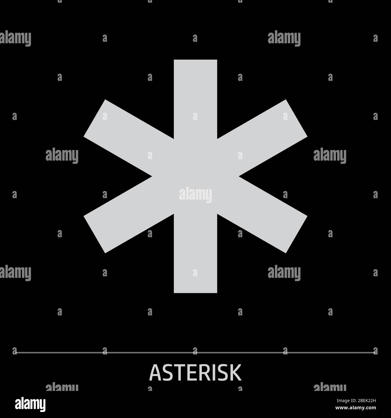 Simbolo dell'asterisco Immagini Vettoriali Stock - Alamy