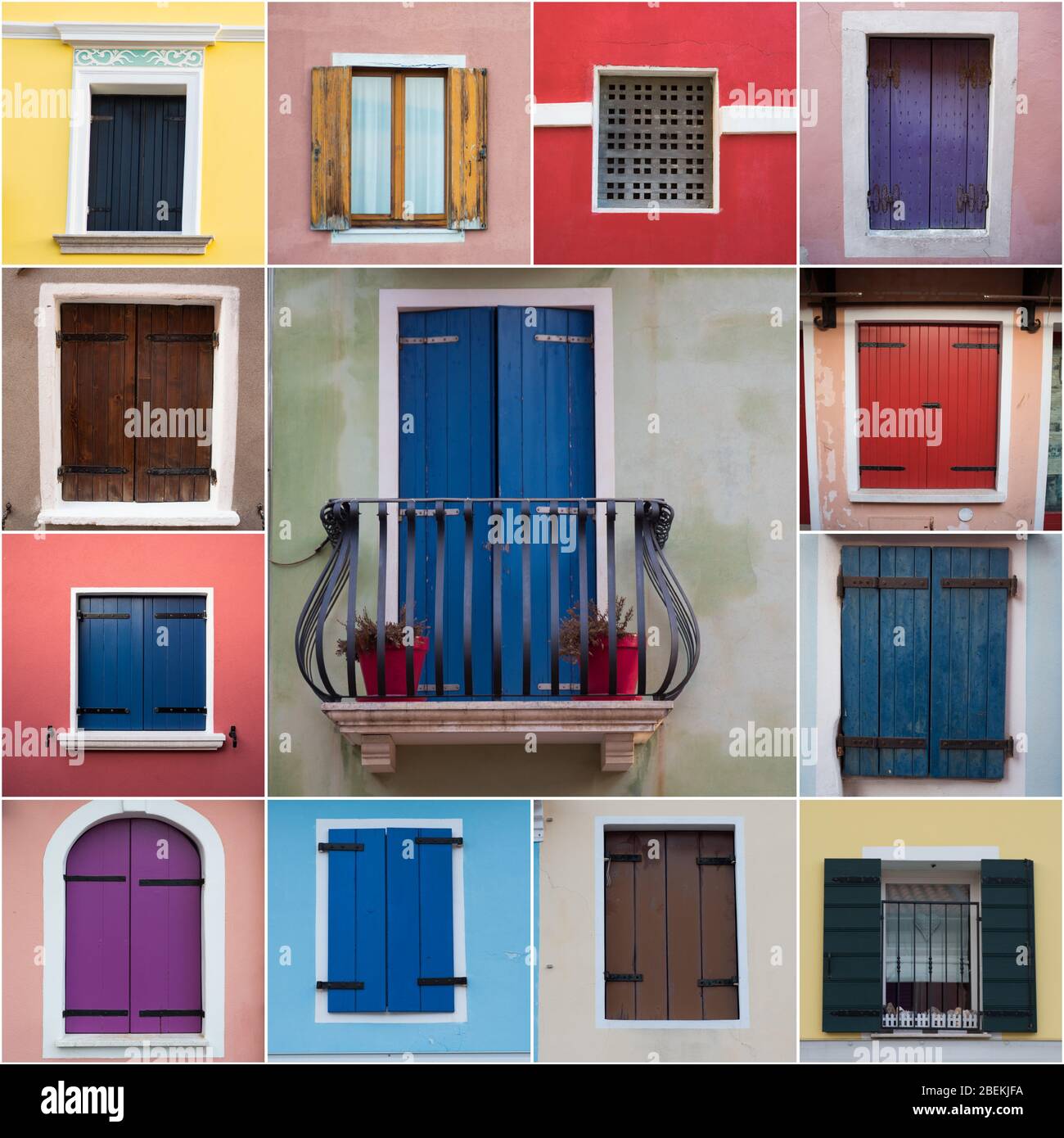 Porte e finestre collage immagini e fotografie stock ad alta ...