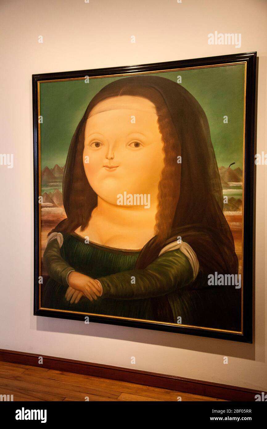 Il dipinto di Mona Lisa di Botero al Museo Botero, noto anche come ... Il dipinto di Mona Lisa di Botero al Museo Botero, noto anche come ...