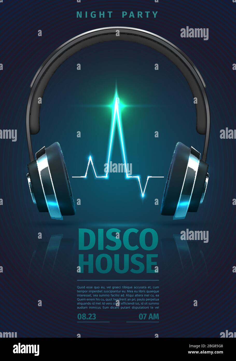Techno party Immagini Vettoriali Stock - Alamy