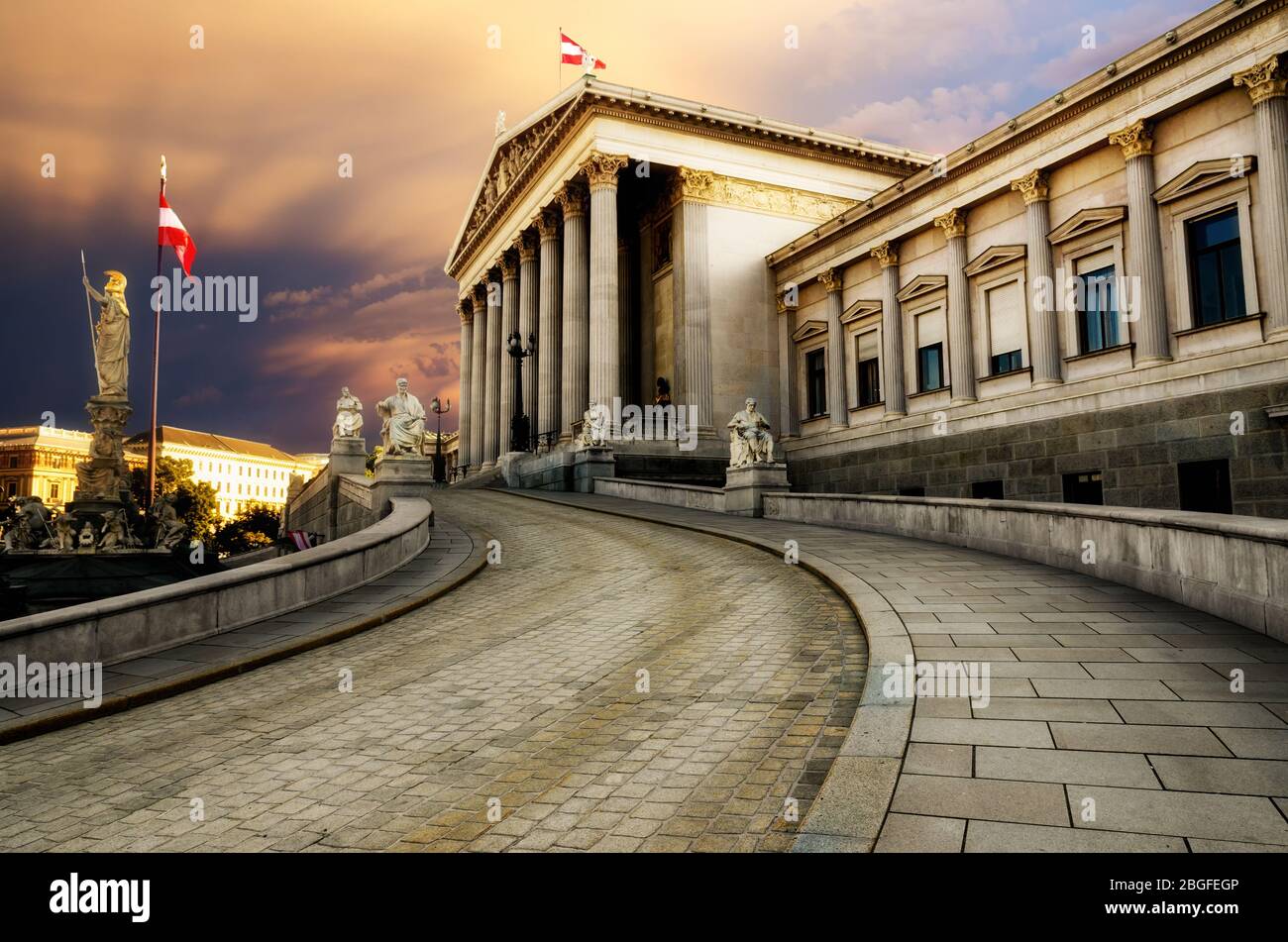 Das parlament in wien immagini e fotografie stock ad alta risoluzione ...