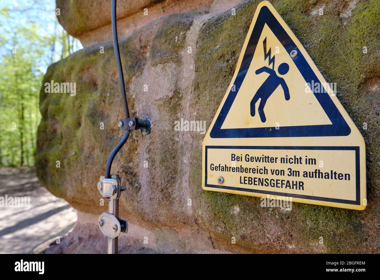 Cartello Pericolo Fulmini Immagini e Fotos Stock - Alamy