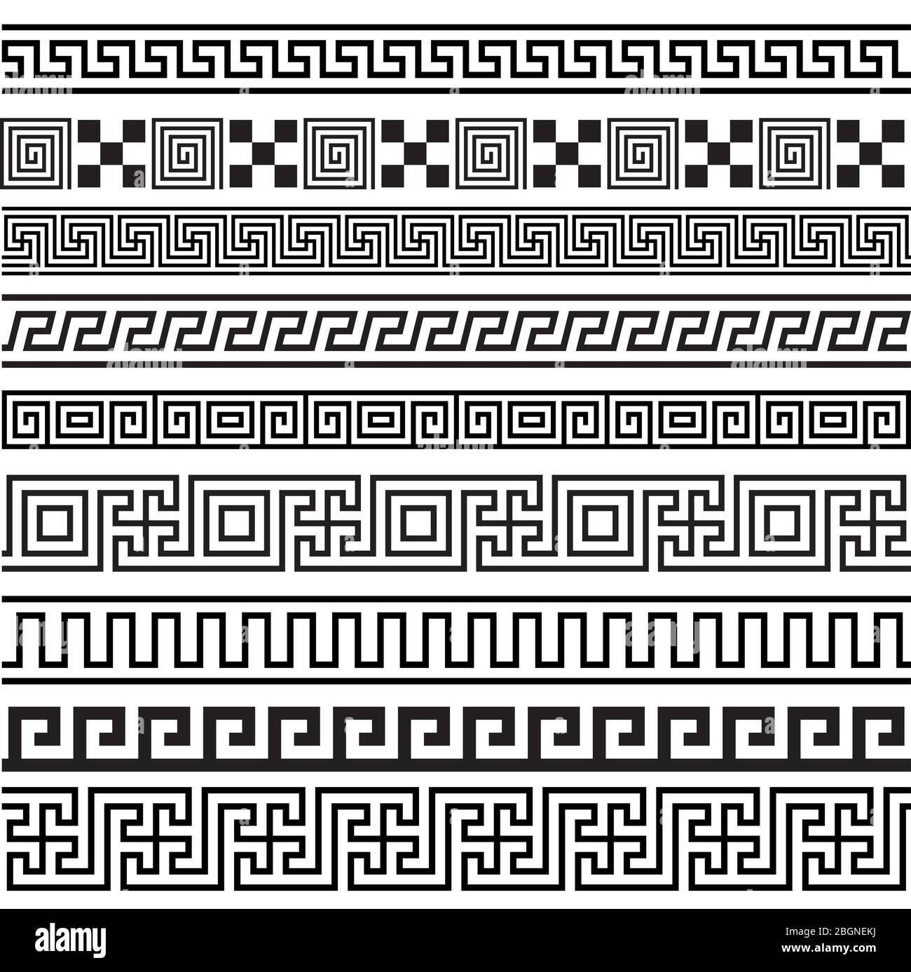 Vaso greco sfondo nero Immagini Vettoriali Stock - Alamy