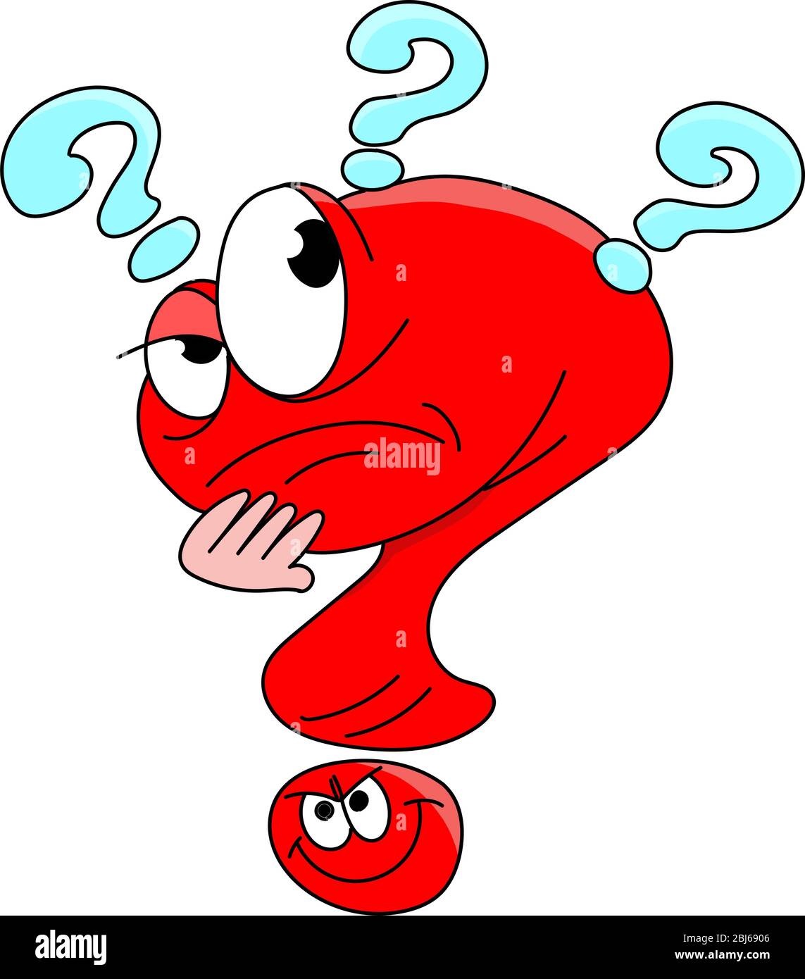 Cartoon question mark Immagini Vettoriali Stock - Alamy