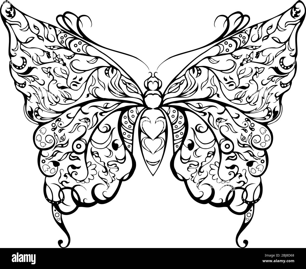 Farfalla stilizzato immagini e fotografie stock ad alta risoluzione - Alamy