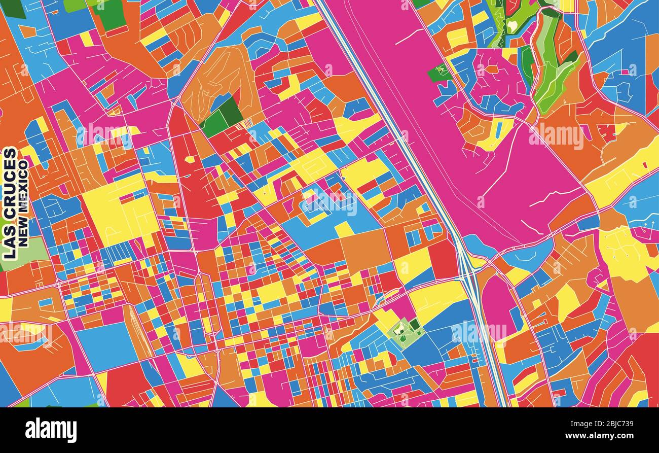Mappa las cruces Immagini Vettoriali Stock - Alamy