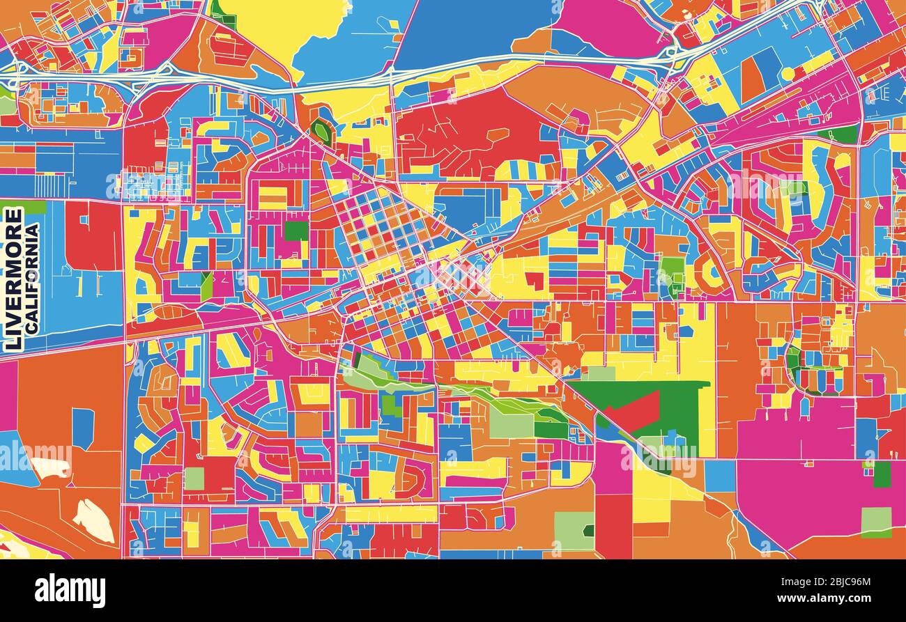 Mappa di livermore Immagini Vettoriali Stock - Alamy