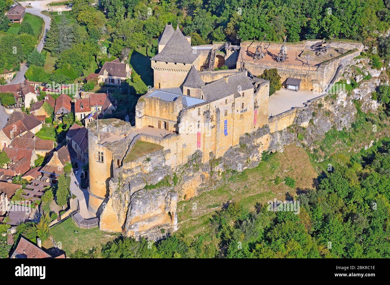 Francia, Dordogne, Perigord Noir, valle della Dordogna, Castelnaud la ...