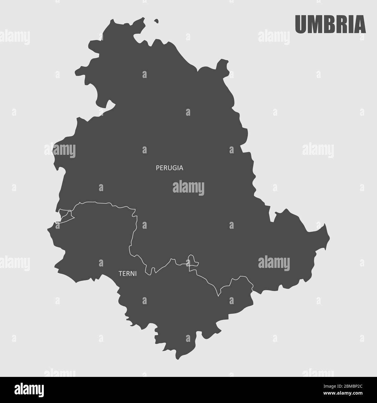 Mappa politica italia in cui la regione Immagini Vettoriali Stock - Alamy