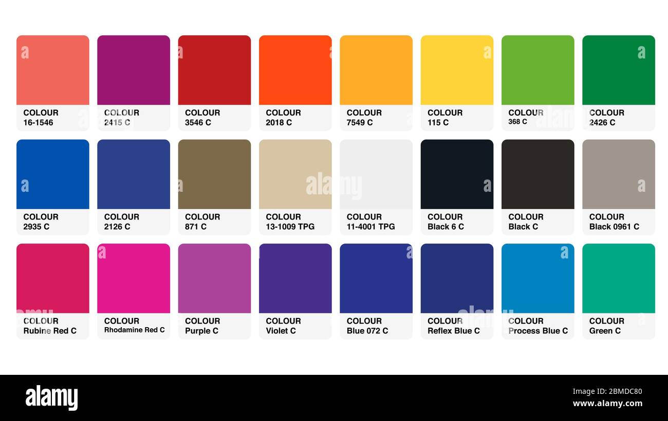 Catalogo di esempi di tavolozza dei colori vettore in RGB Immagine e ...