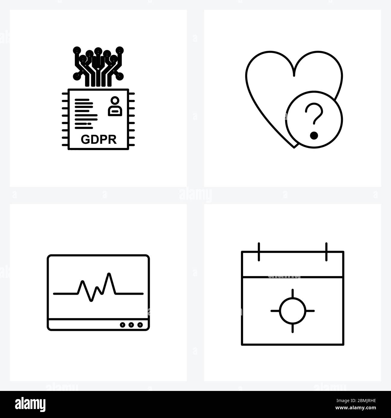 Calendario gdpr Immagini Vettoriali Stock - Alamy