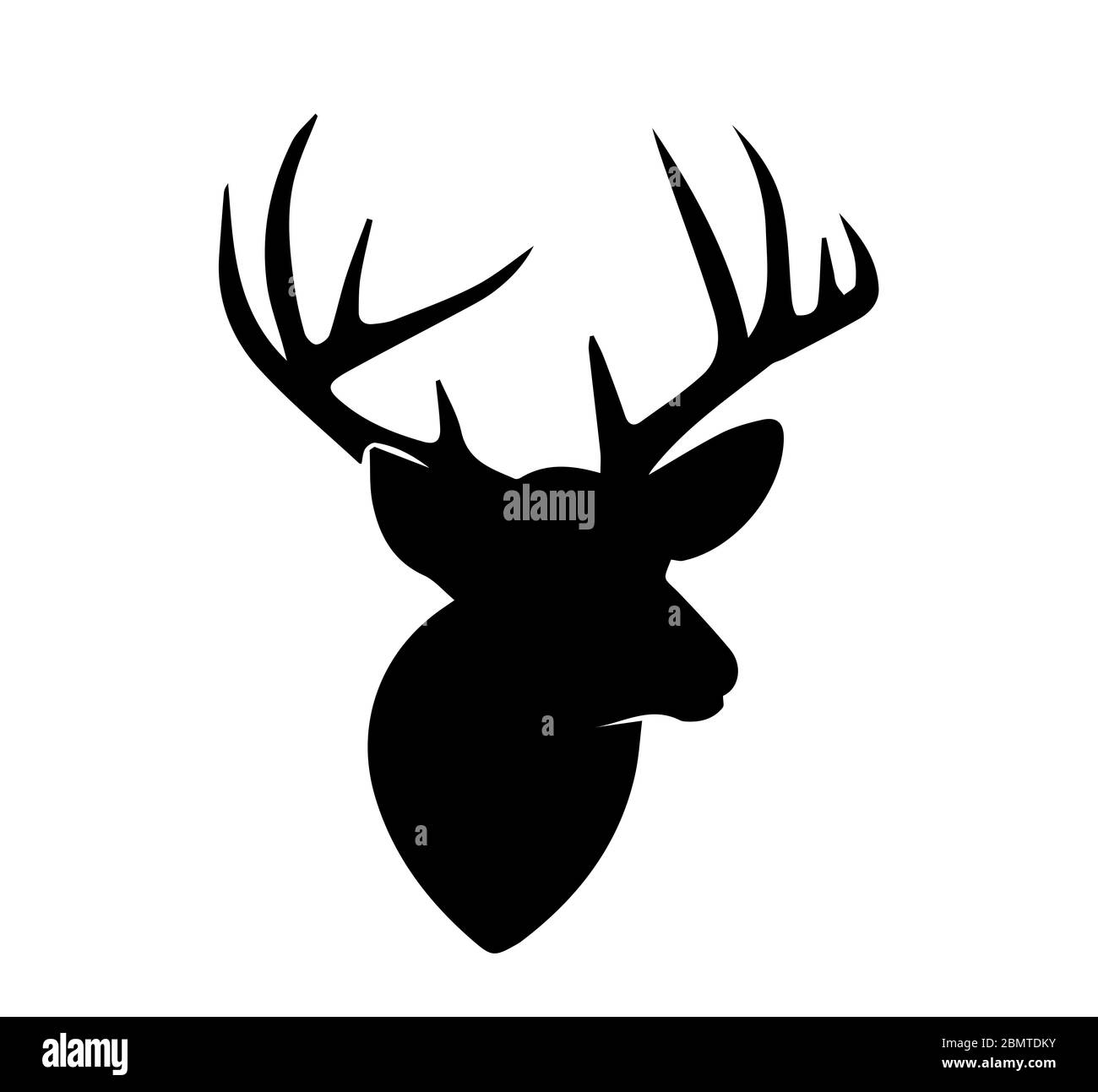 Logo et art de la tête de cerf immagini e fotografie stock ad alta ...