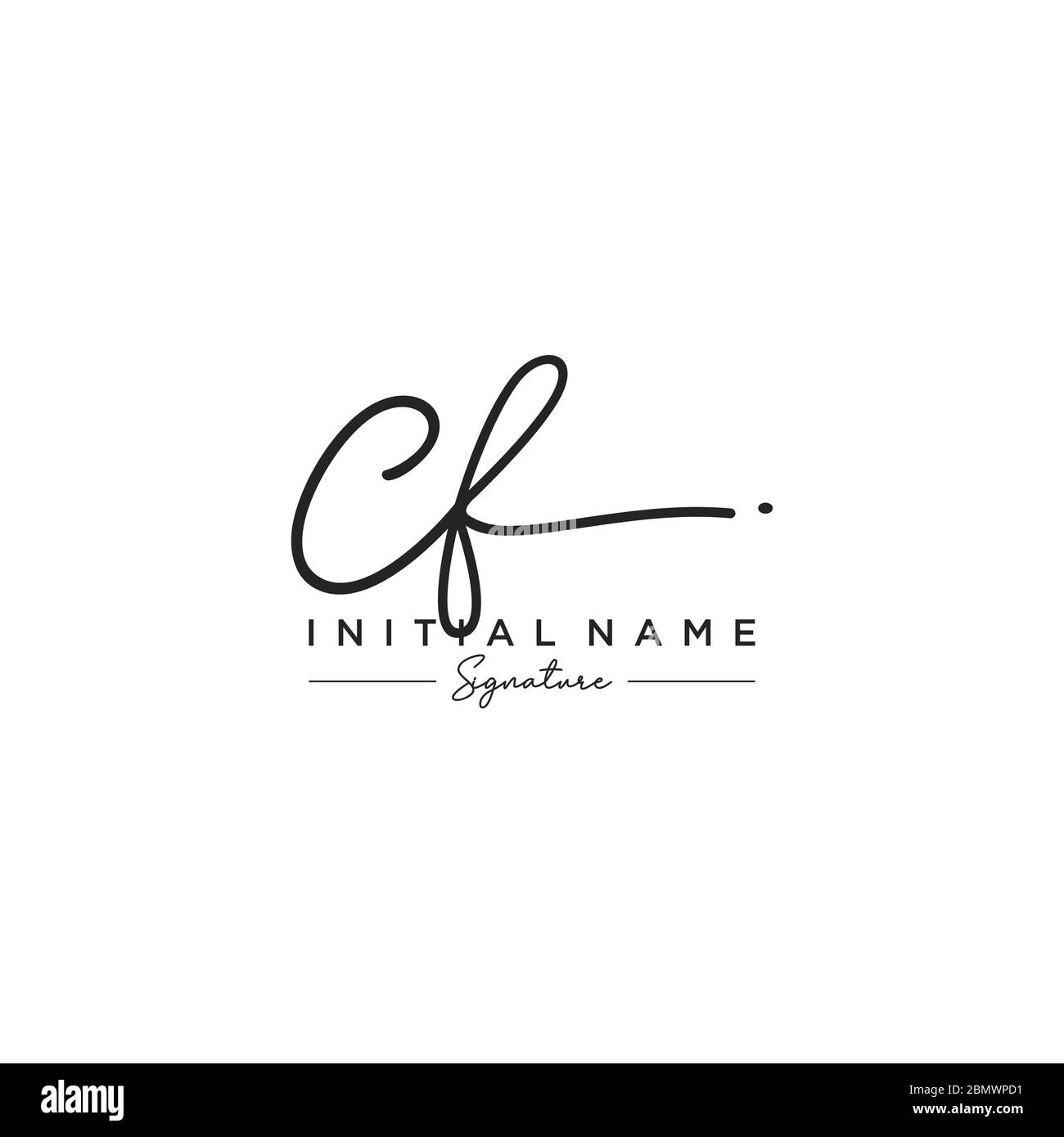 Lettera cf logo Immagini Vettoriali Stock - Alamy