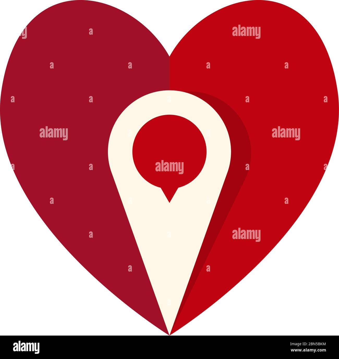 Posizione del cuore Immagini Vettoriali Stock - Alamy