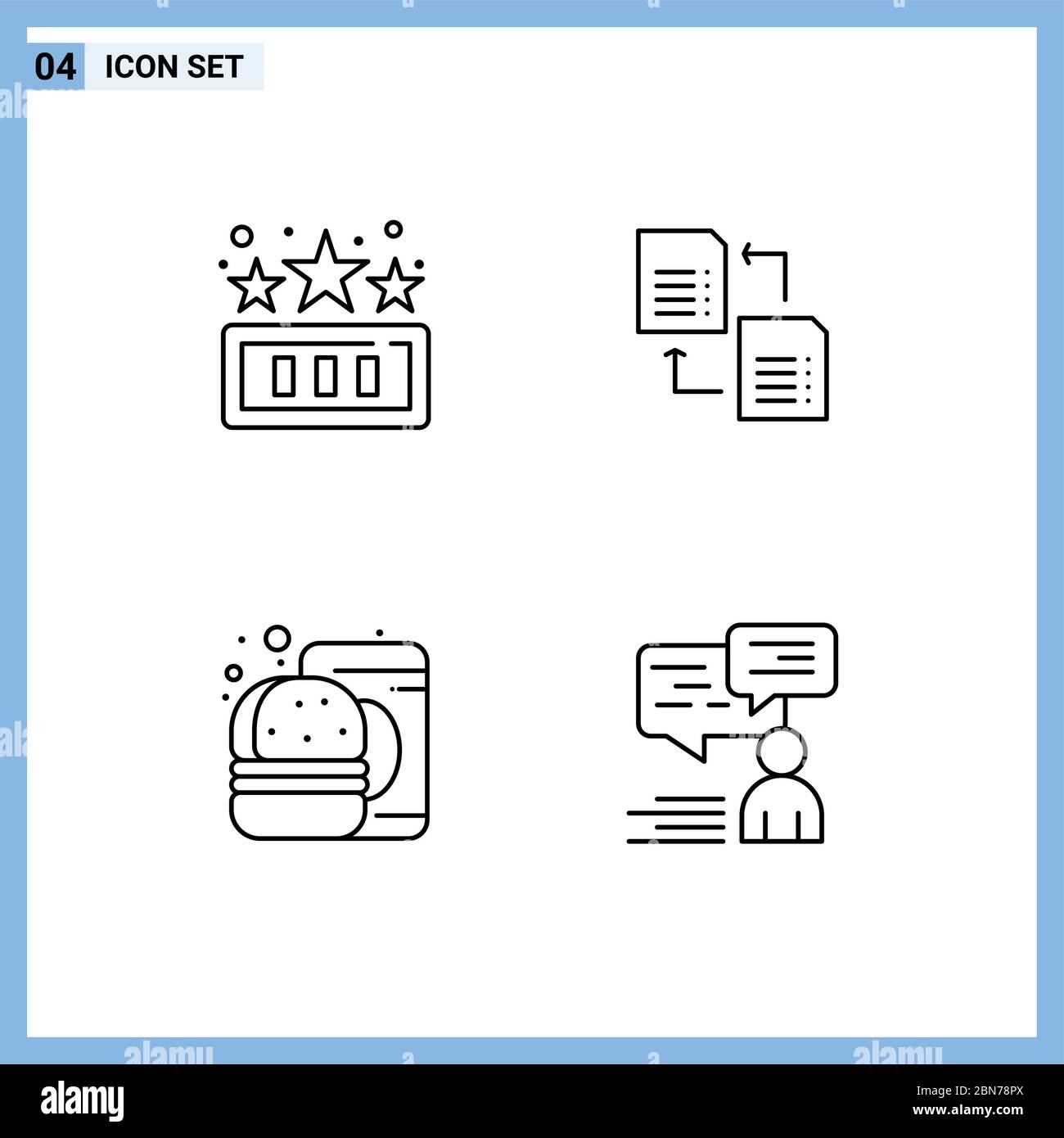 Segnare cibo Immagini Vettoriali Stock - Alamy