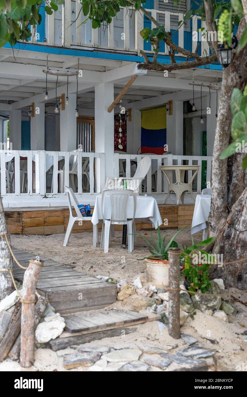 Ristorante venezuelano sulla spiaggia di bayahibe immagini e fotografie ...