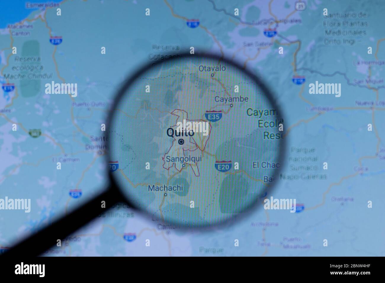 Quito mappa immagini e fotografie stock ad alta risoluzione - Alamy