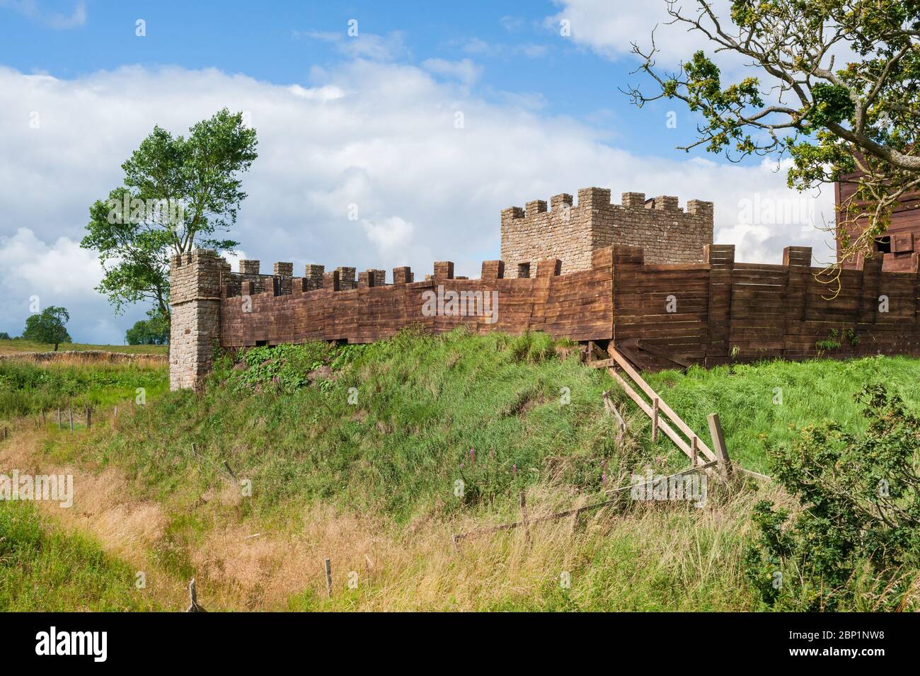 Hadrians wall reconstruction immagini e fotografie stock ad alta ...