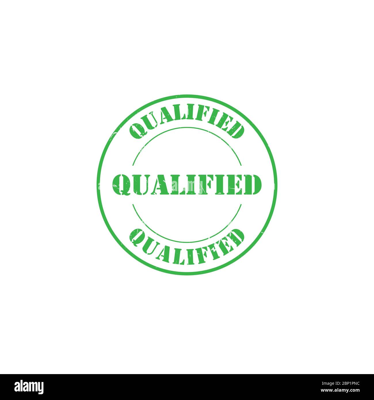 Immagine vettoriale con timbro qualificato e graffiato. Vettore di ...