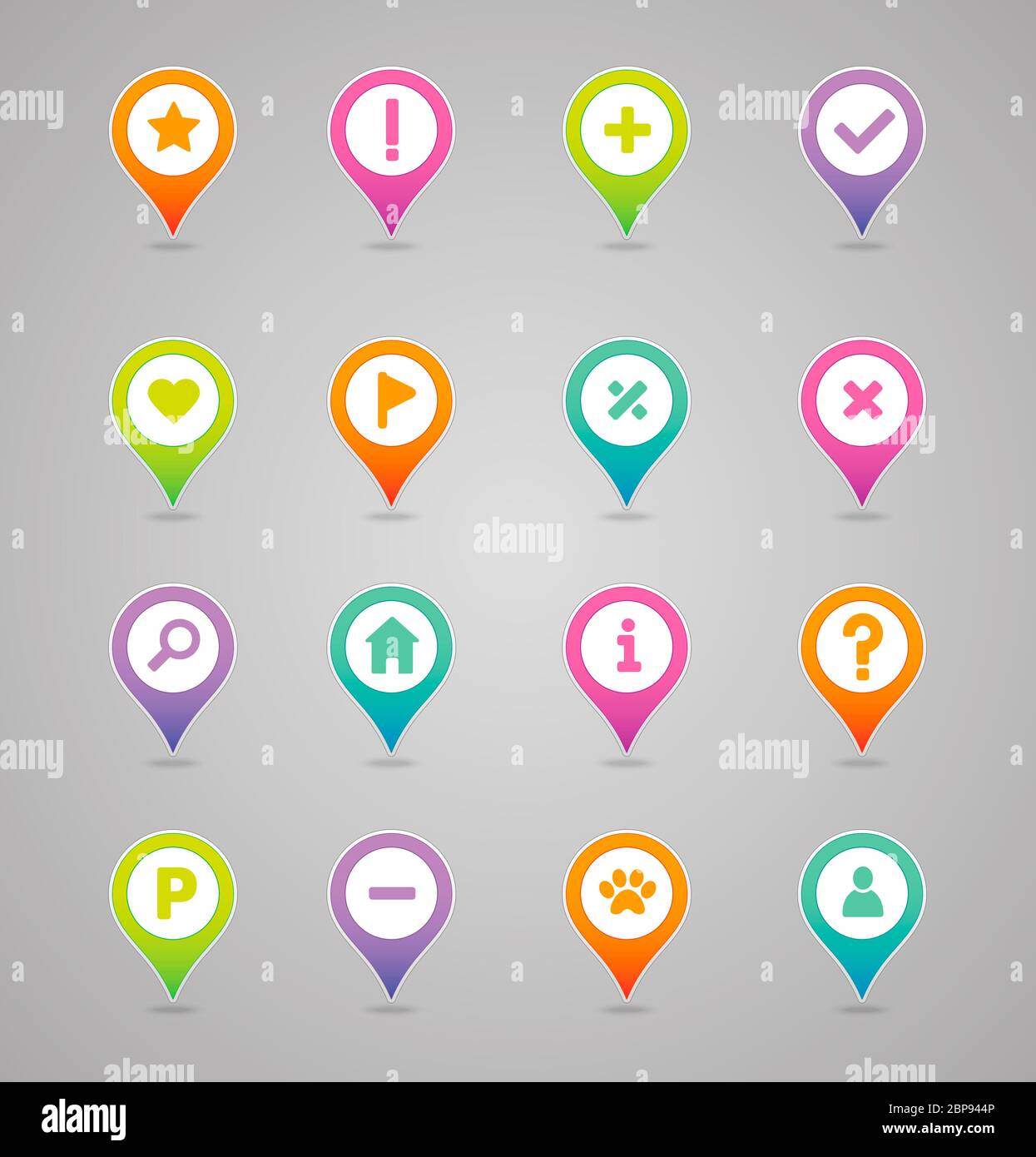 Pin mappa icon set. Puntatore Mappa. I marcatori mappa. Destinazione ...