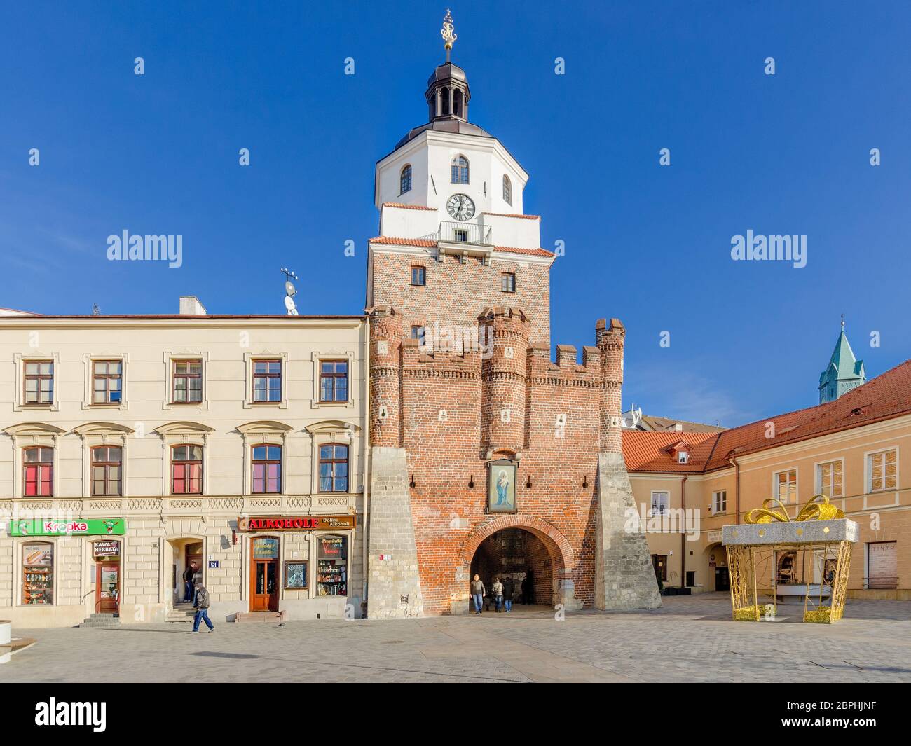 Torre dell'orologio storico lublino polonia immagini e fotografie stock ...