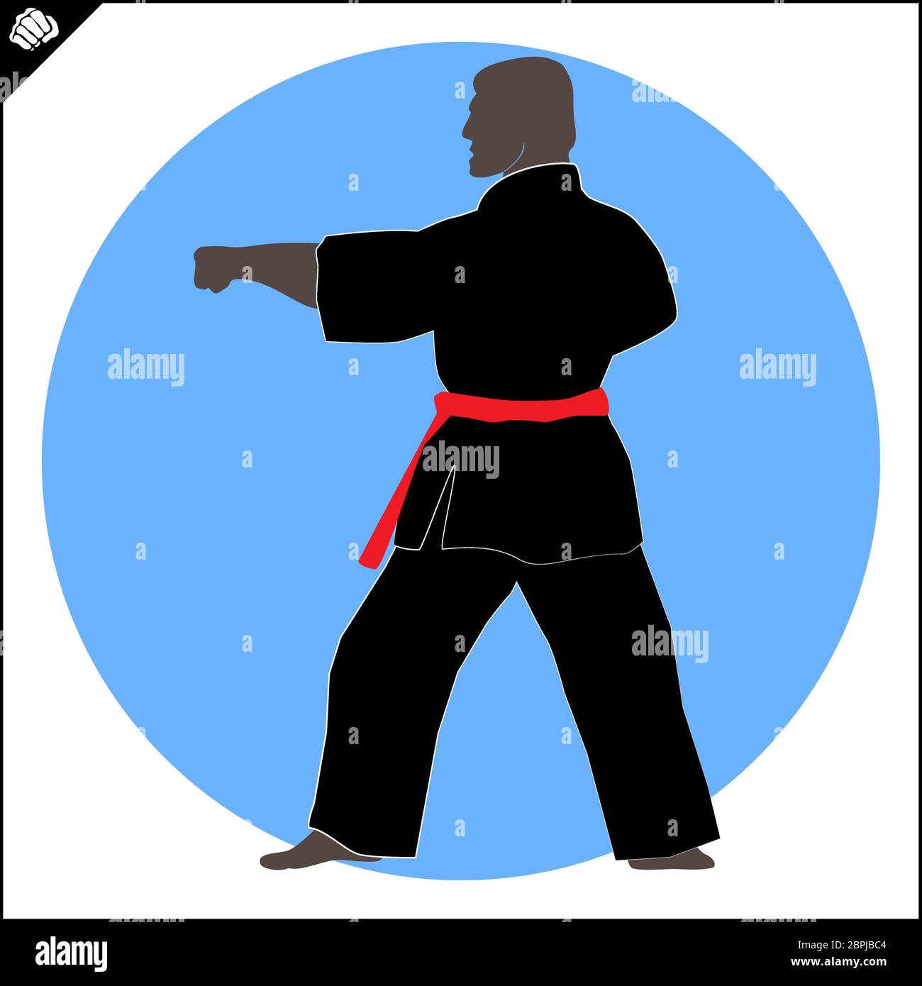 Arte Marziale simbolo colorato, logo. Il Karate creative design emblema ...