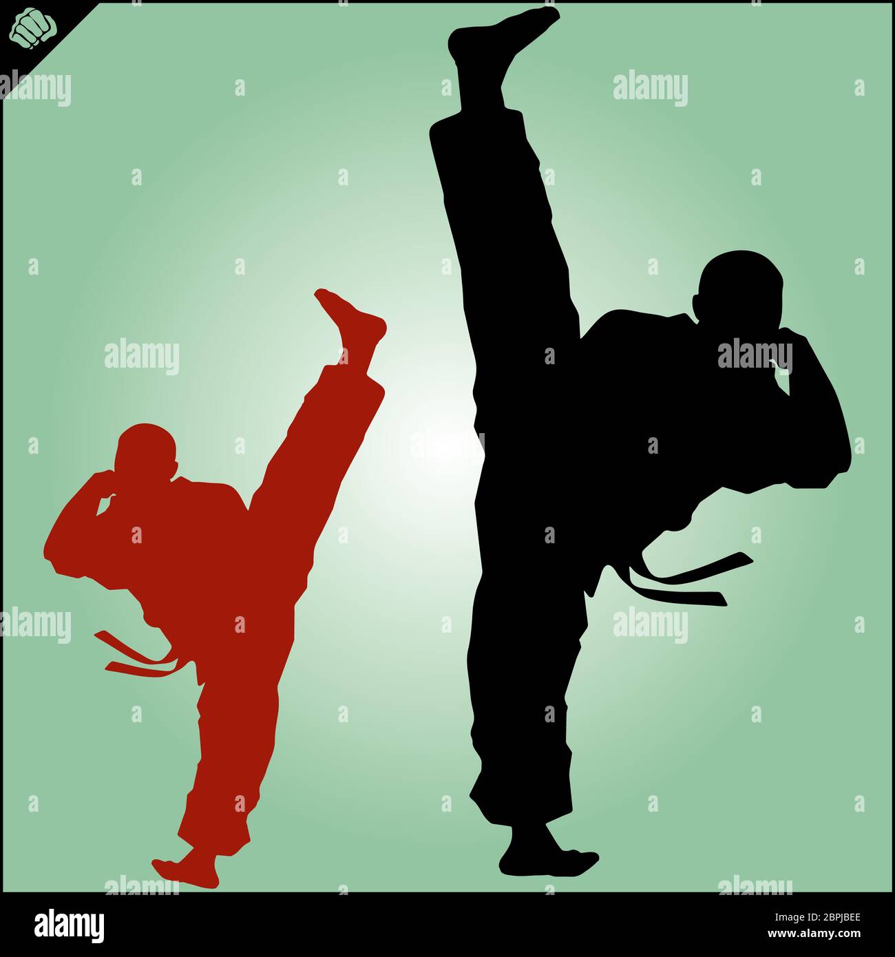 Arte Marziale simbolo colorato, logo. Il Karate creative design emblema ...