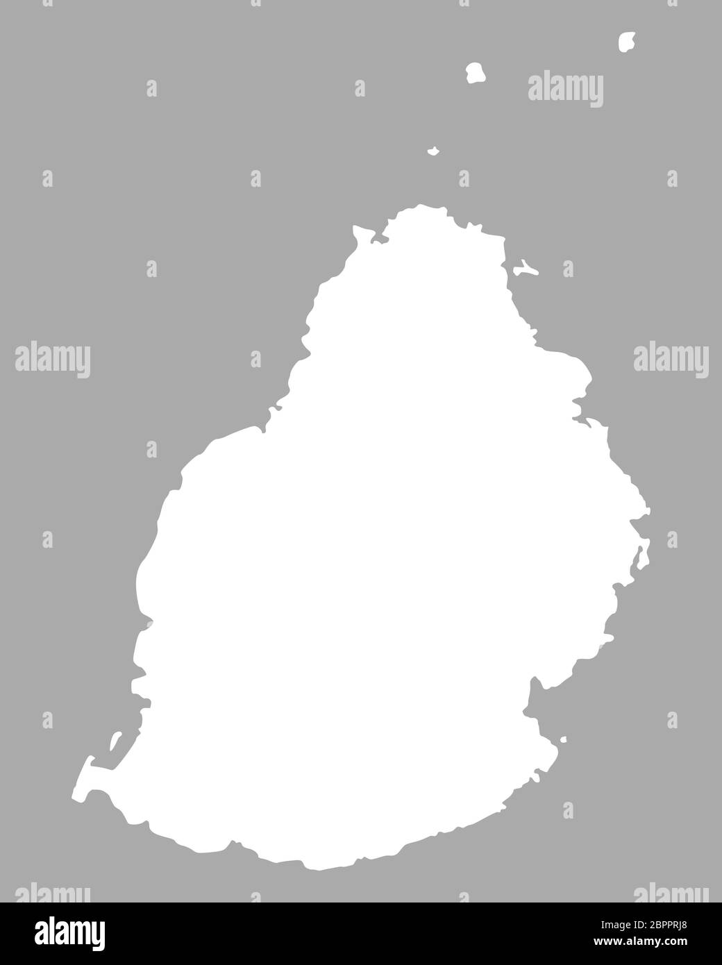 Mappa di mauritius Foto e Immagini Stock in Bianco e Nero - Alamy