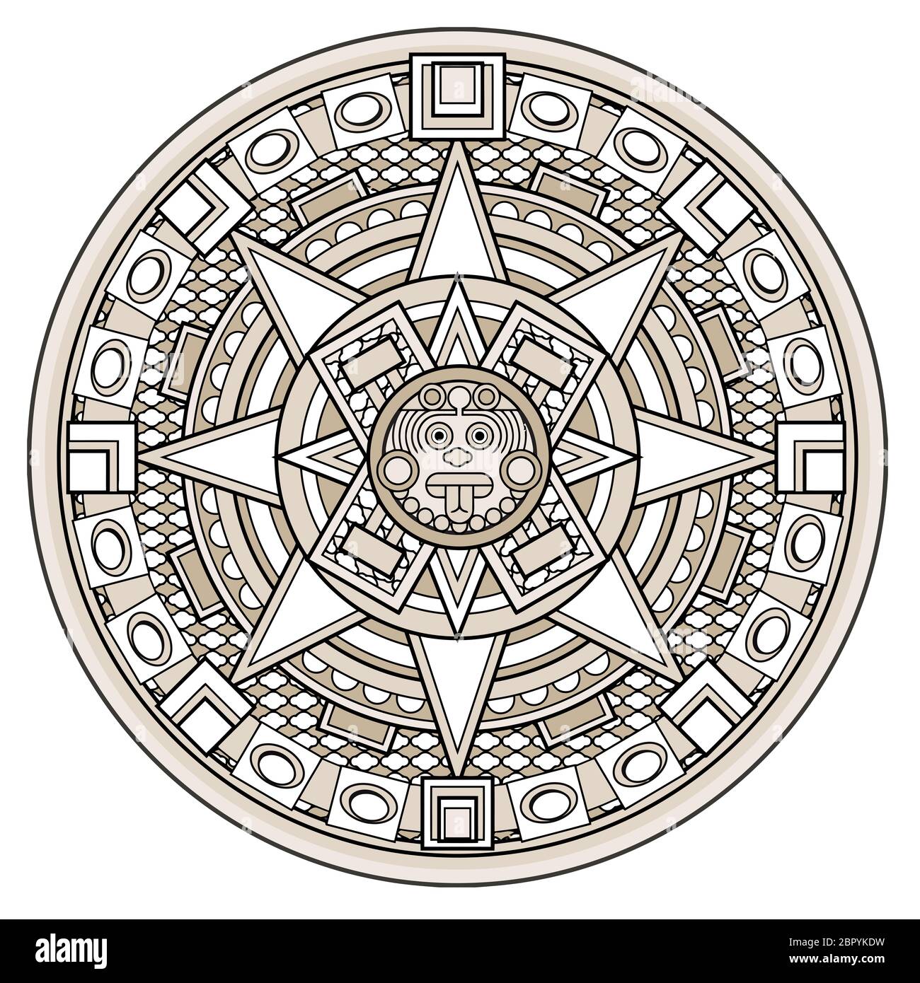 Del sole la pietra del calendario azteco Immagini senza sfondo e Foto ...