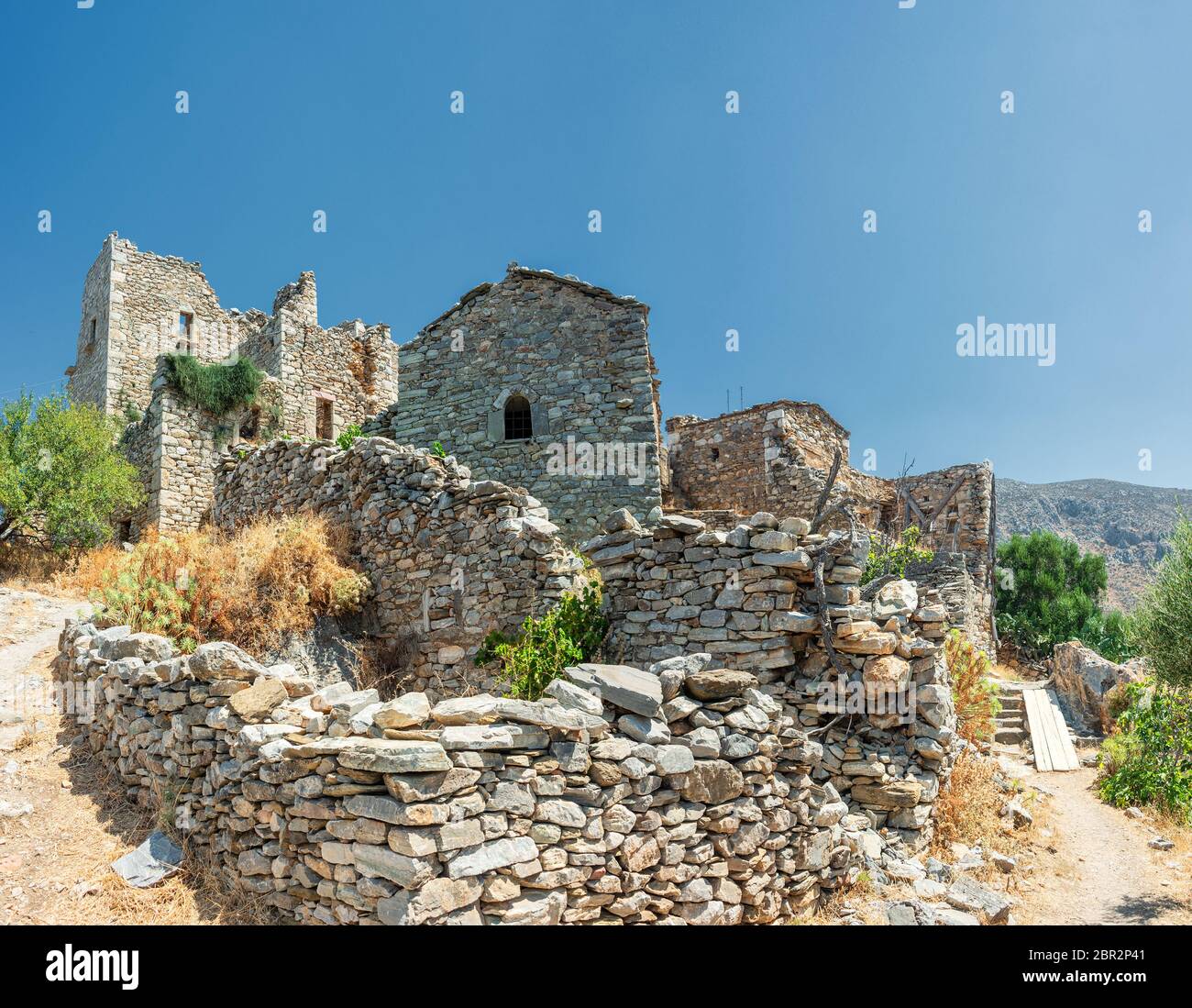 Vatheia, un villaggio sulla penisola di mani, in Grecia. Una delle ...