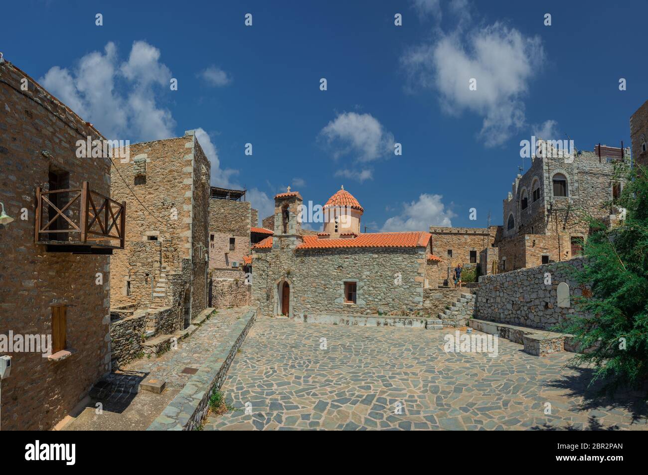 Vatheia, un villaggio sulla penisola di mani, in Grecia. Una delle ...