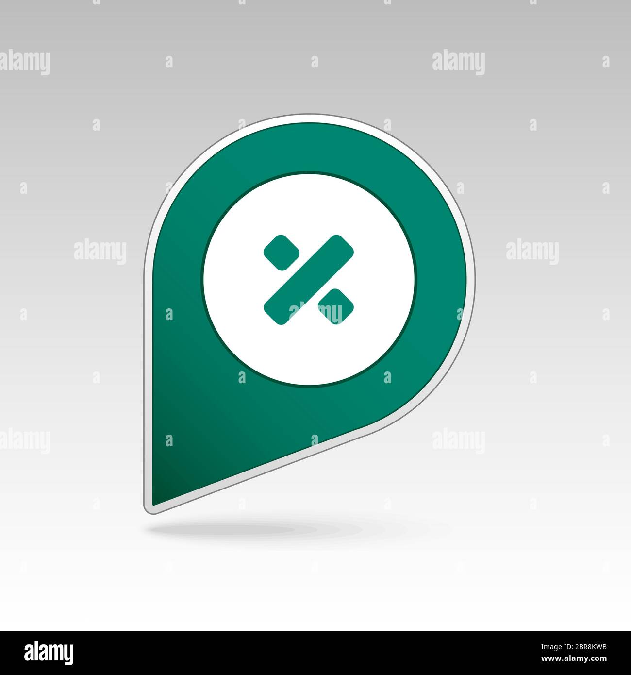 Divisione Mappa pin icona. Puntatore Mappa. I marcatori mappa ...