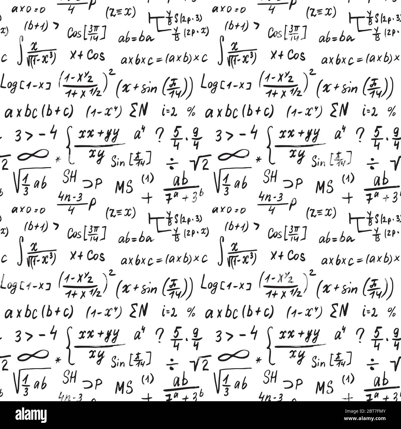 Formule matematiche Immagini senza sfondo e Foto Stock ritagliate - Alamy