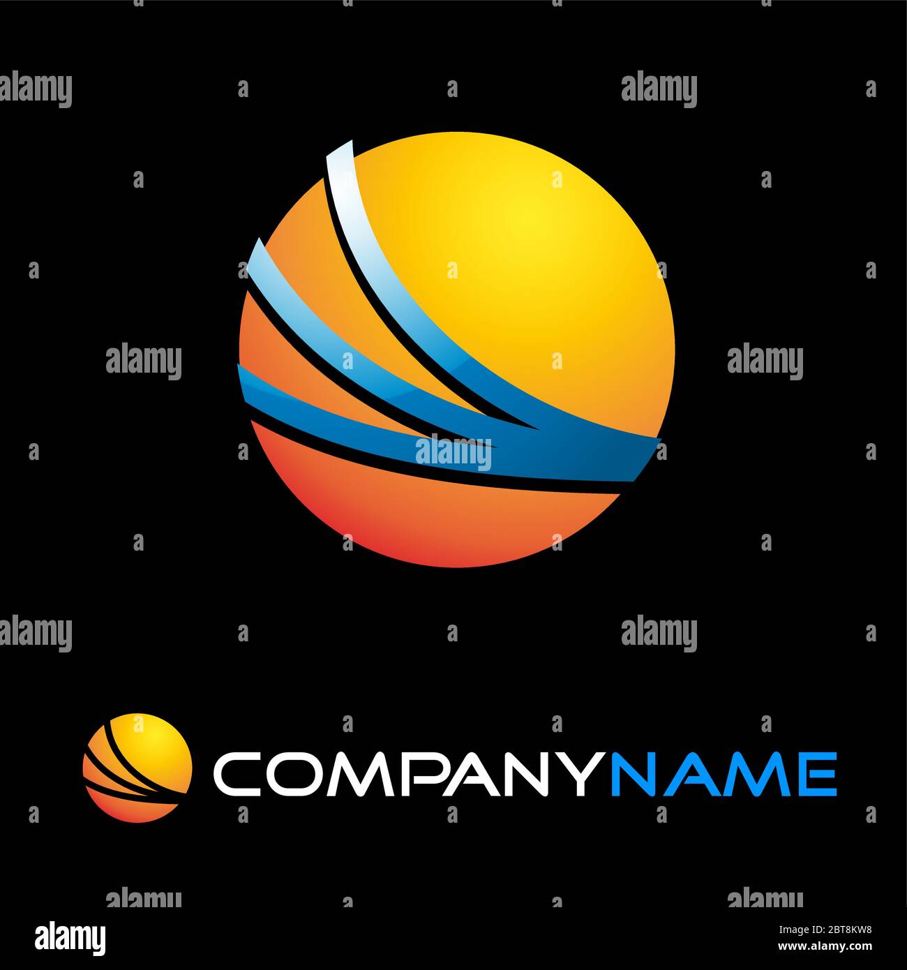 Logo onde mare stilizzata Immagini Vettoriali Stock - Alamy