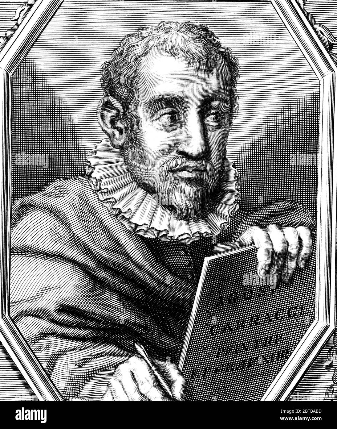 1600 ca , ITALIA : il celebre pittore italiano AGOSTINO CARRACCI ( 1557 ...