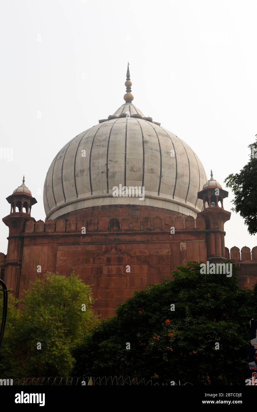 Moschea islamica di Jama Masjid, Masjid-i Jahan-Numa, Vecchia Delhi ...