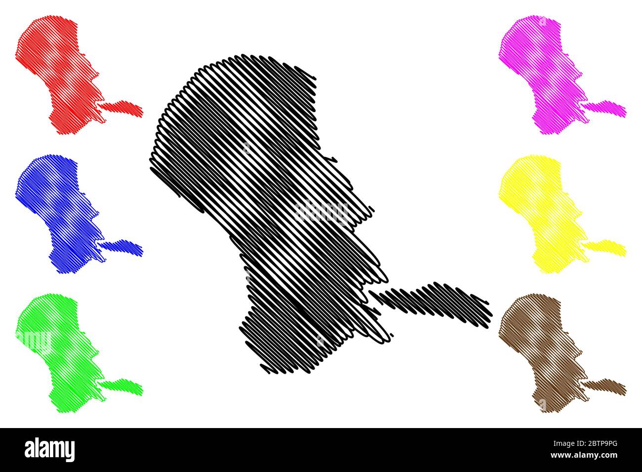 Città di Granada (Regno di Spagna, Andalusia) mappa vettoriale ...