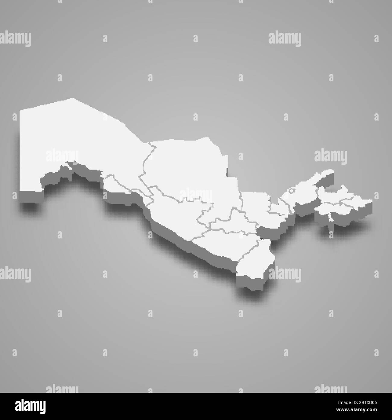 Mappa dell'uzbekistan Foto e Immagini Stock in Bianco e Nero - Alamy