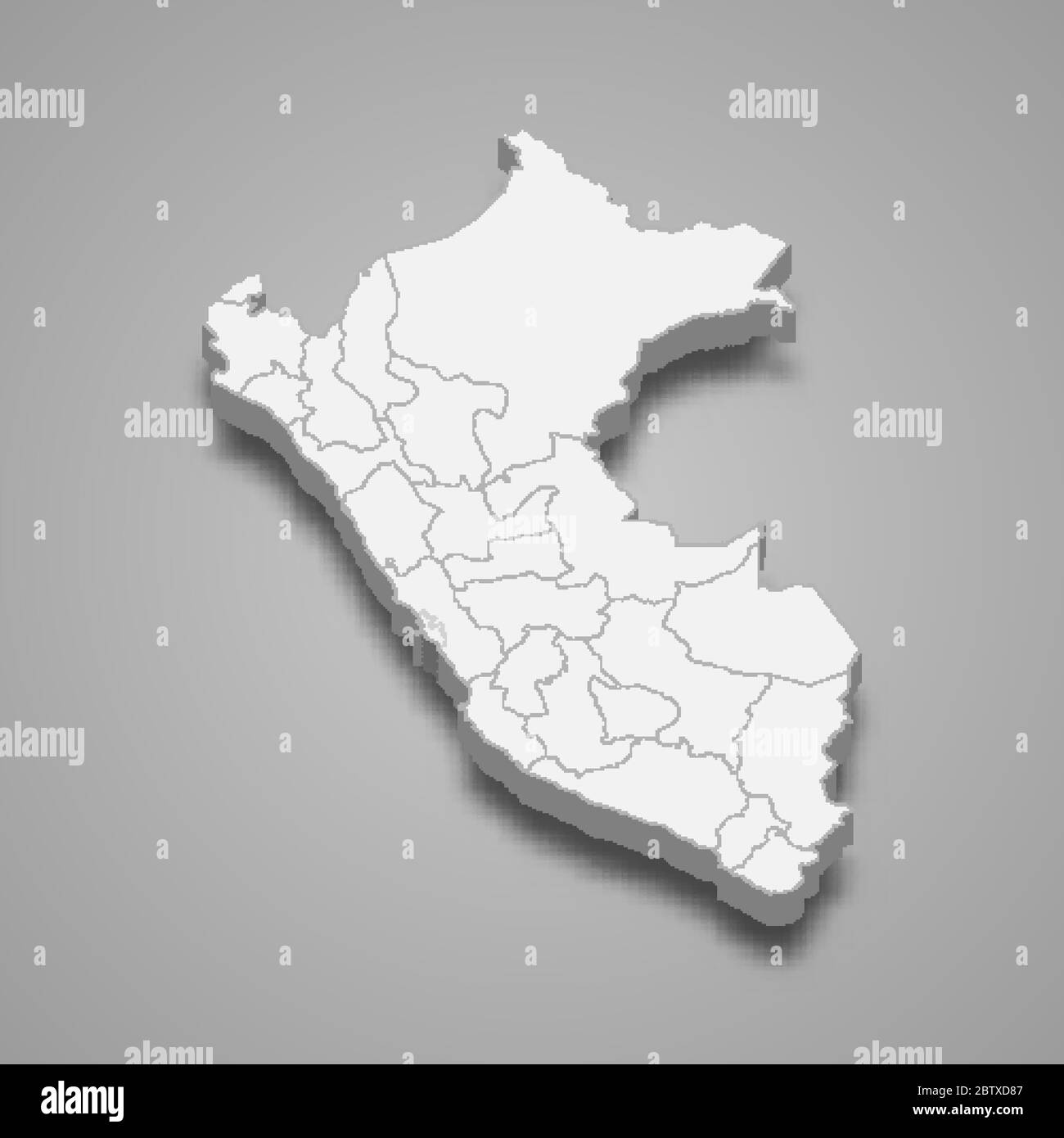 Perù confini cartina immagini e fotografie stock ad alta risoluzione ...